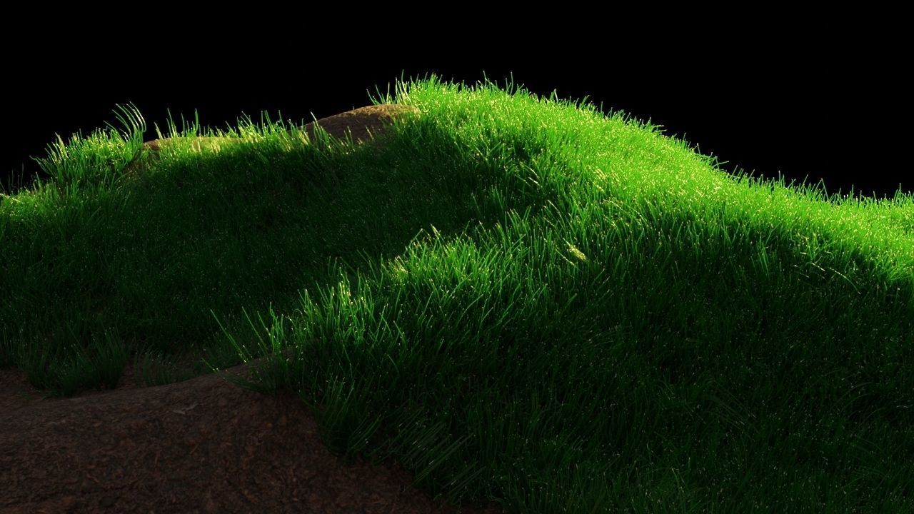 3D model Blender Realistic Grass With Particle System VR / AR / low-poly | CGTrader