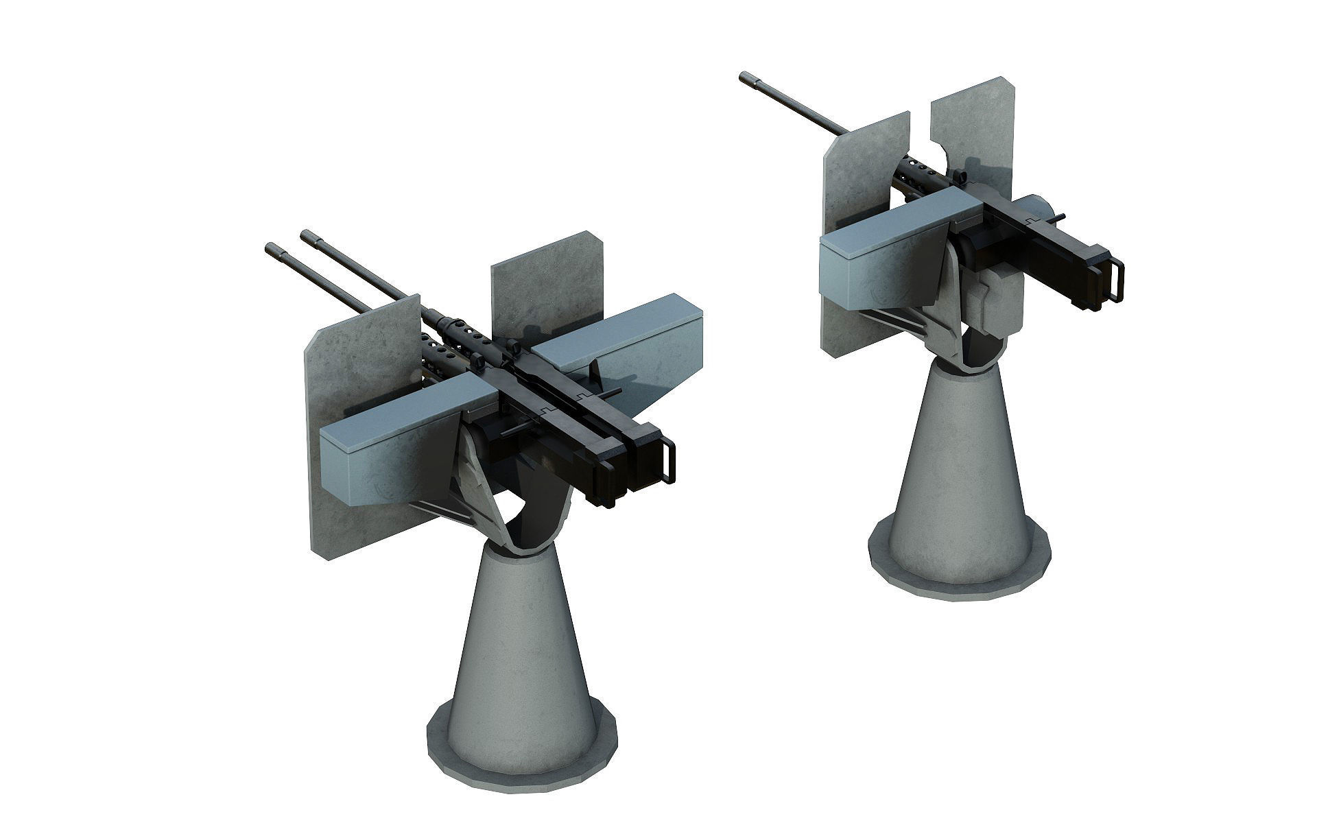 50 Caliber Machine Gun 3D model | CGTrader