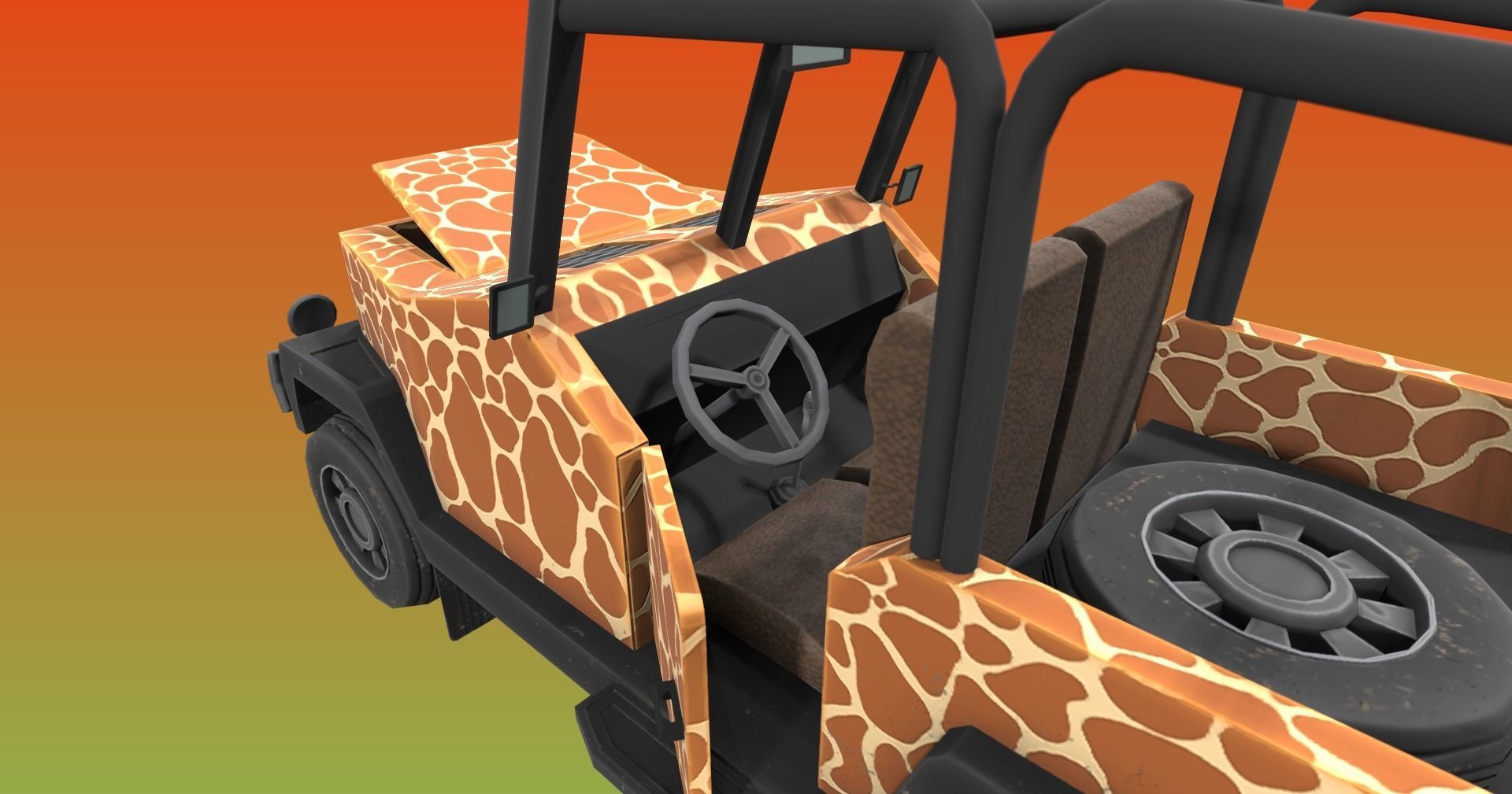 3D model Cartoon Style African Themed Pack Unity URP VR / AR / low-poly ...