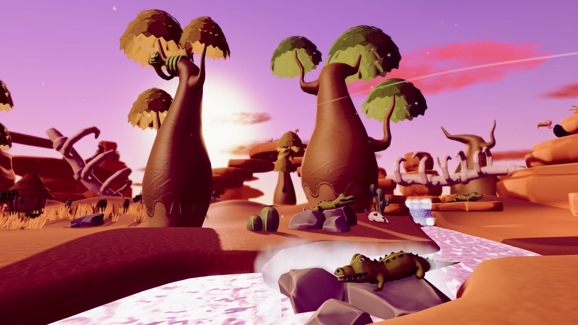 3D model Cartoon Style African Themed Pack Unity URP VR / AR / low-poly ...