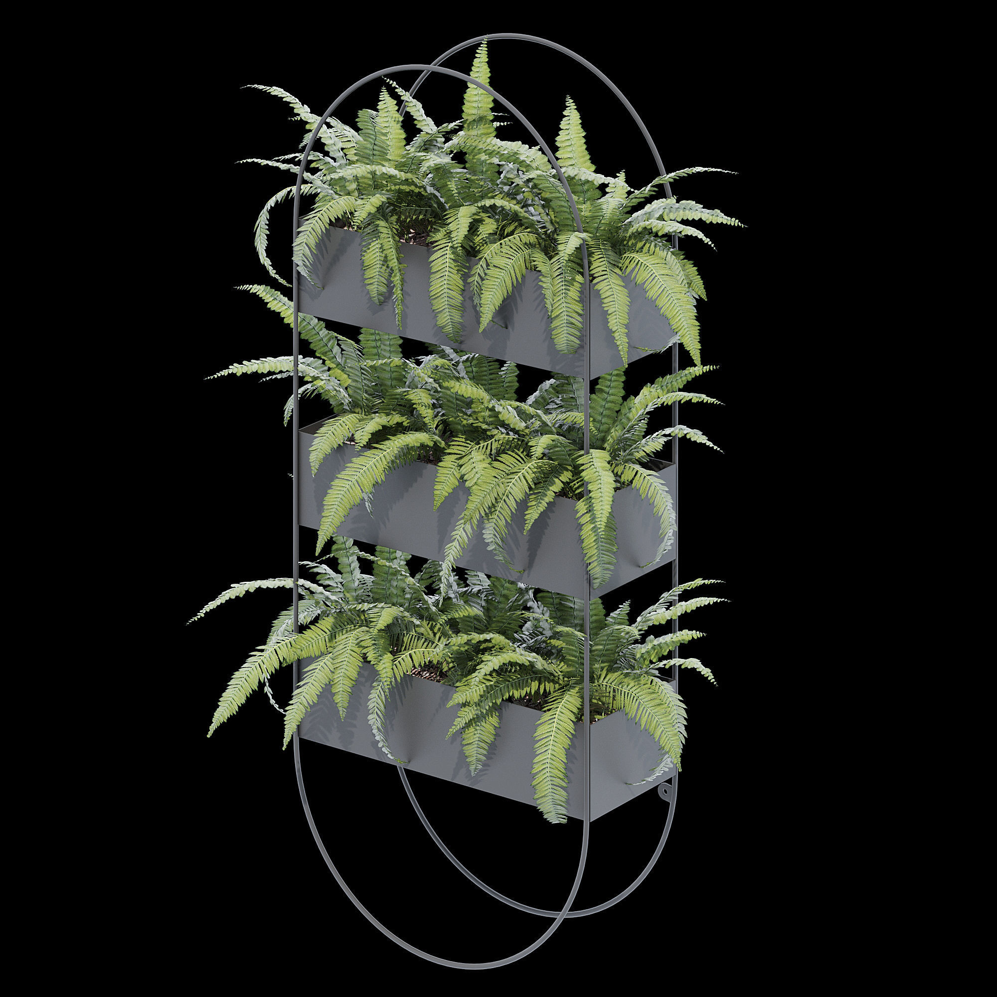 Vertical Wall Garden Planter 3D model | CGTrader