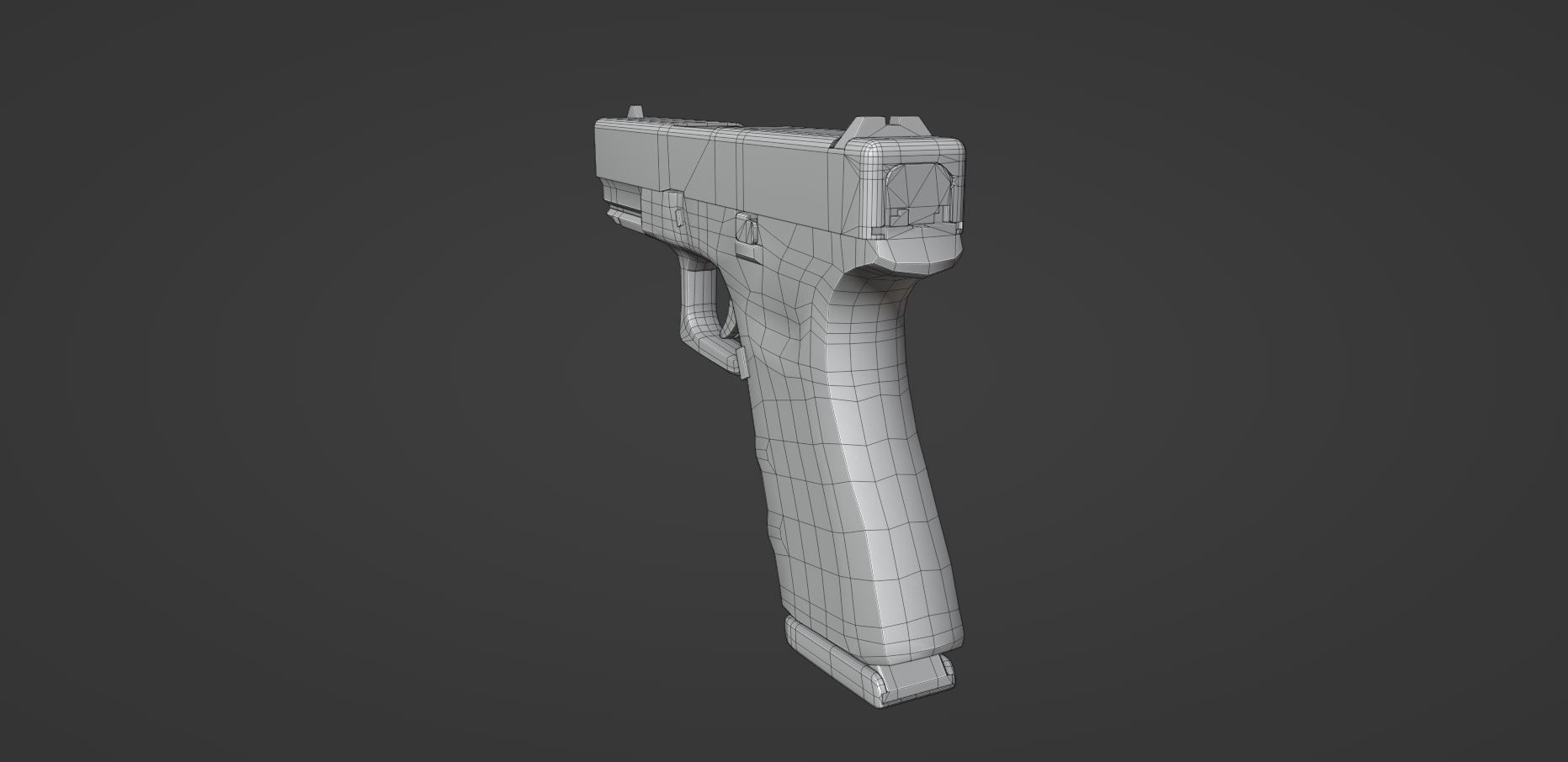 Glock 19 Semi Automatic Pistol 9mm free VR / AR / low-poly 3D model ...