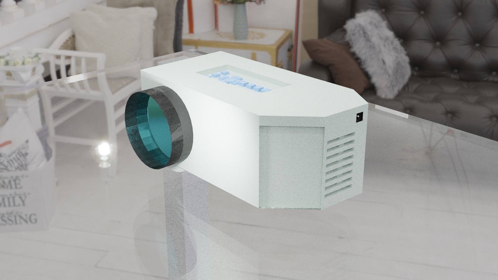 projector 3d model sims ac unit 3D model | CGTrader