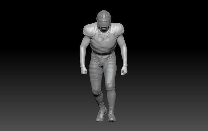 NFL PLAYER WIDE RECEIVER 3D model 3D printable | CGTrader