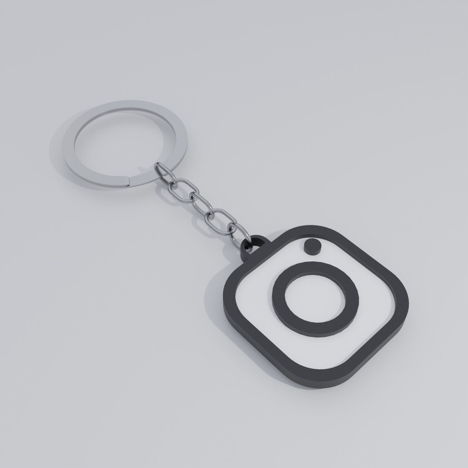 Instagram logo keychain for print 3D model 3D printable | CGTrader