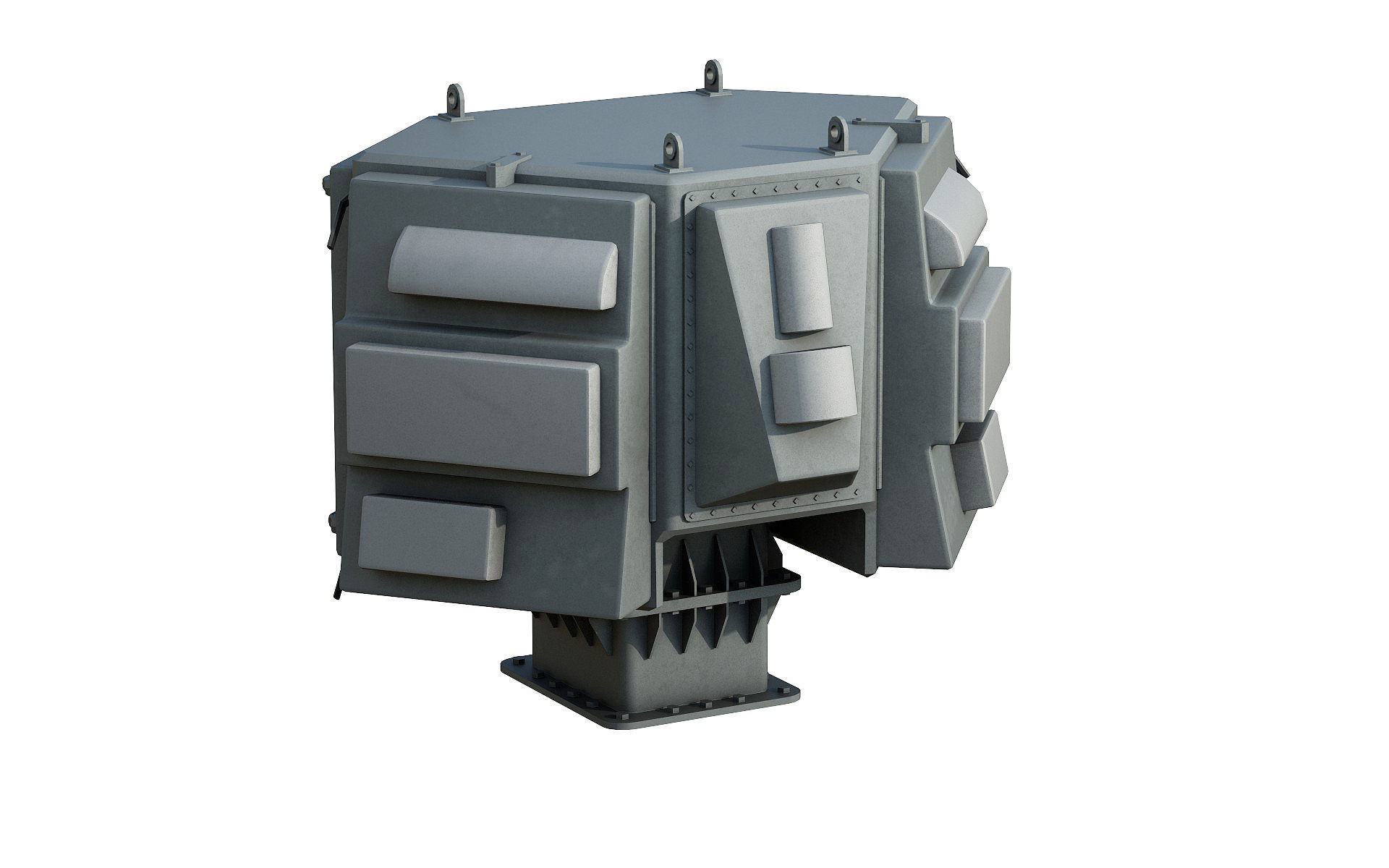 NAVAL SENSORS AND RADARS 3D model | CGTrader
