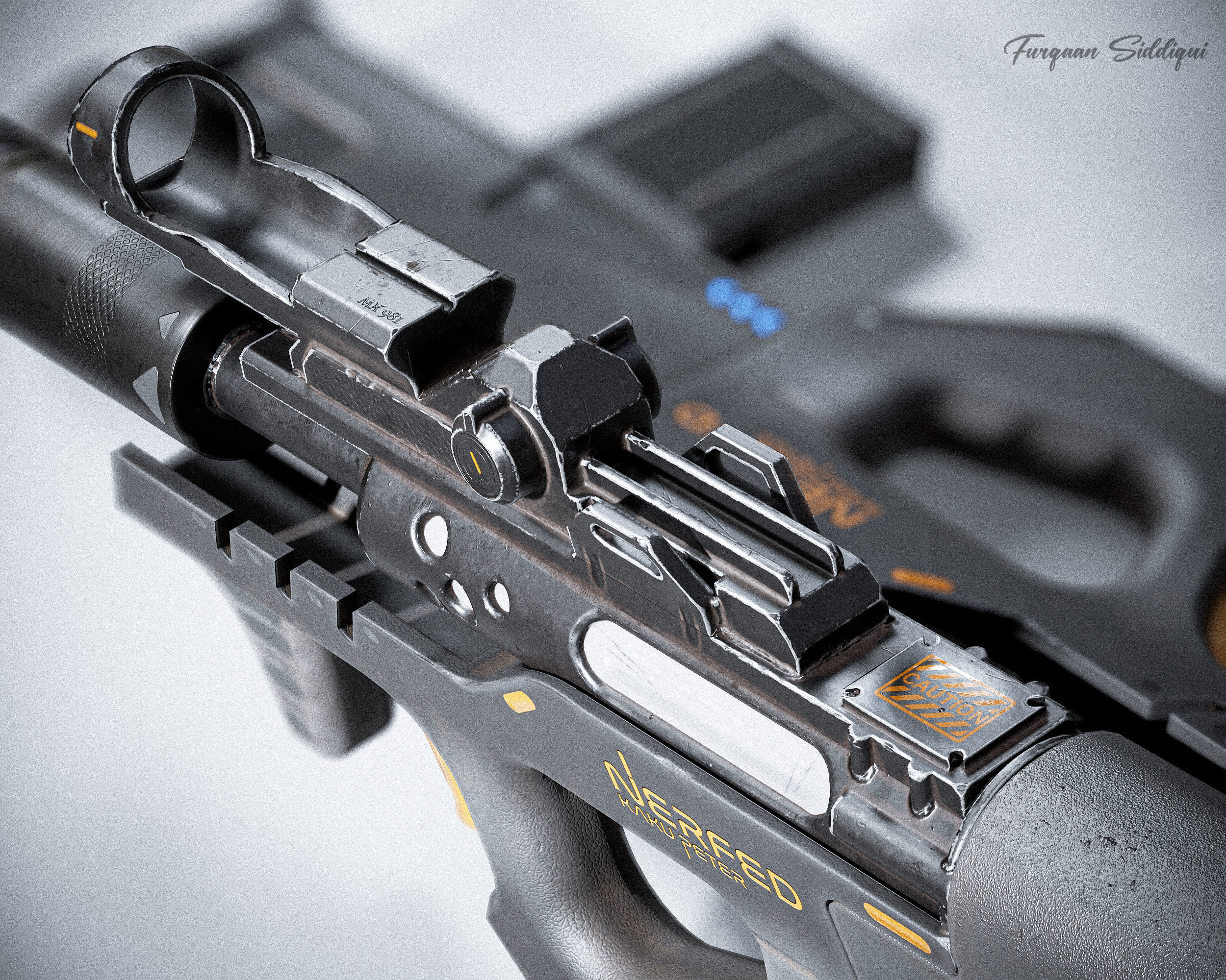 3D model Sci-fi SMG Nerfed Kaku Peter Edition VR / AR / low-poly | CGTrader