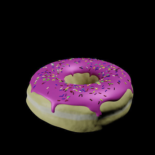 3D model donuts VR / AR / low-poly | CGTrader