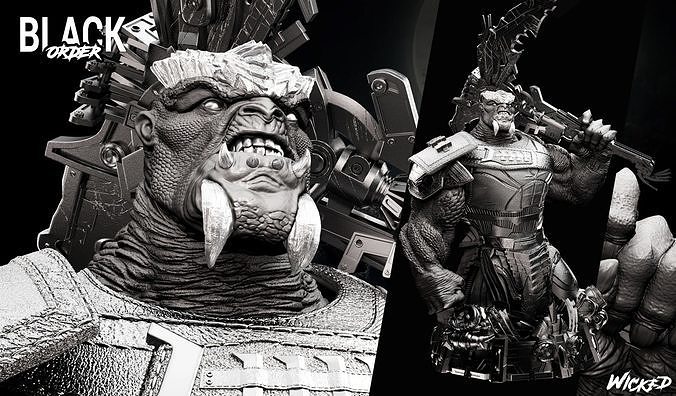 Wicked Marvel Cull Obsidian Bust ready for 3d printing 3D model 3D ...