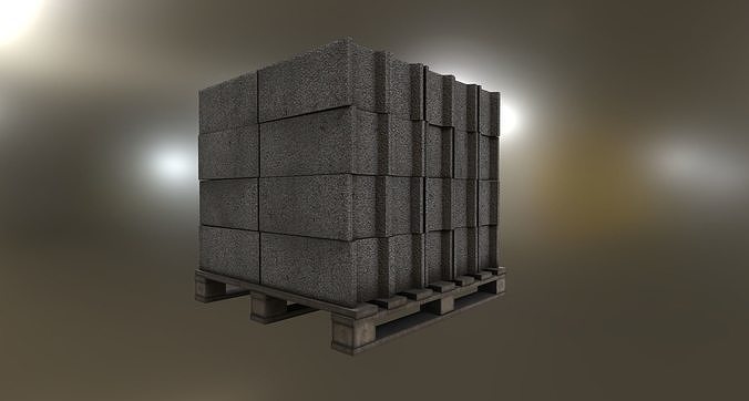 3D model Block concrete VR / AR / low-poly | CGTrader