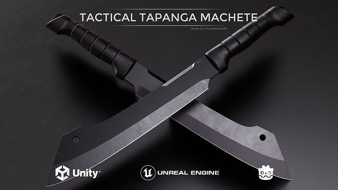 3D model Tactical Tapanga Machete VR / AR / low-poly | CGTrader
