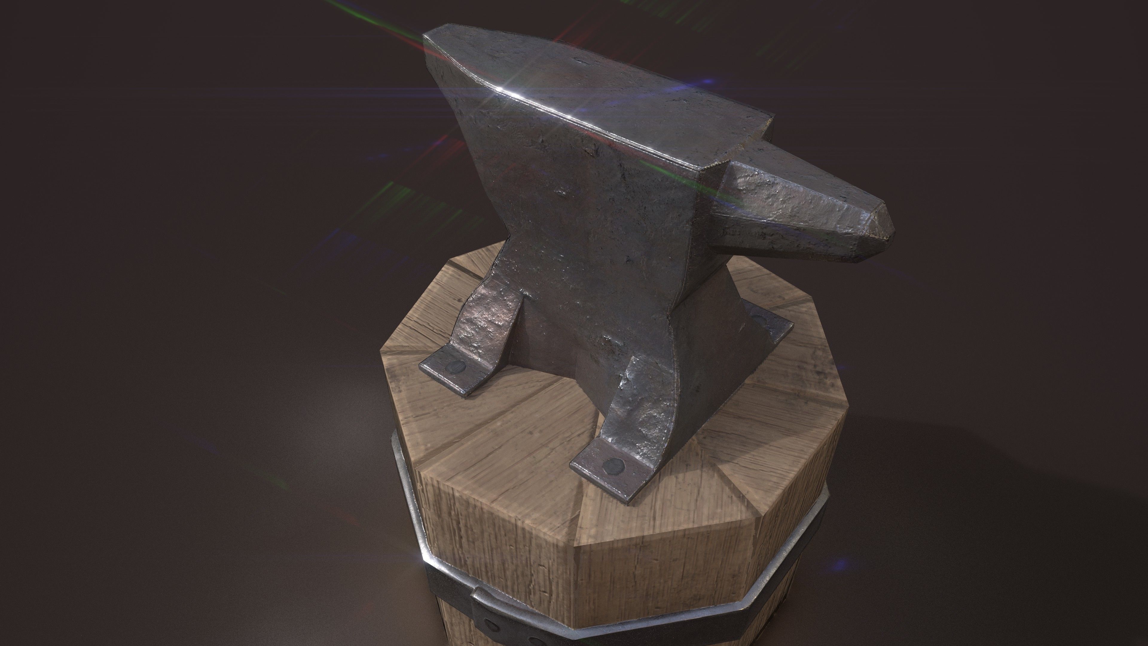 Anvil LowPoly moder free VR / AR / low-poly 3D model | CGTrader