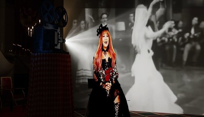 Animated Movie projector and screen scene 3D model | CGTrader