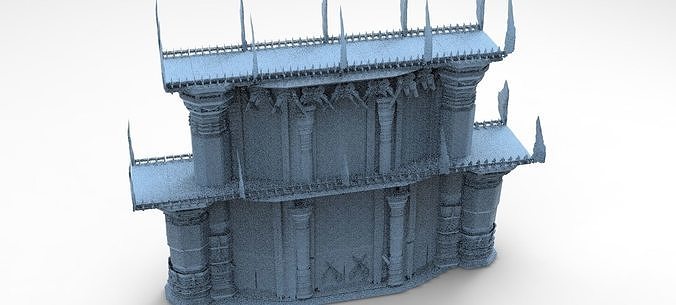 Dark Celtic Gods Tower Bridge 2 towers 3D model | CGTrader