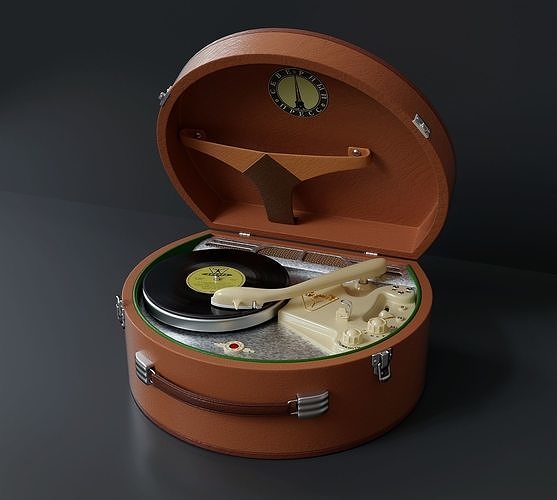 Rare tube turntable 2 3D model | CGTrader