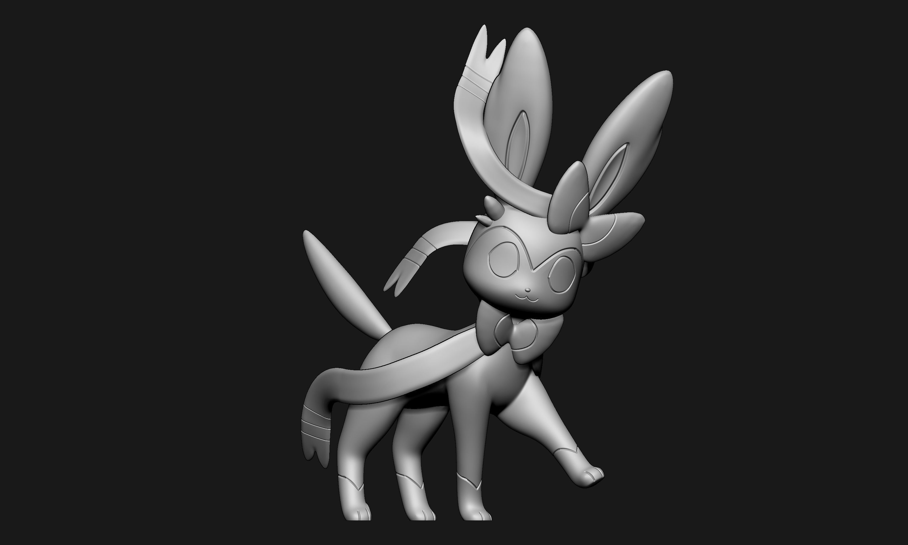 Pokemon - Sylveon New Version 3D model 3D printable | CGTrader