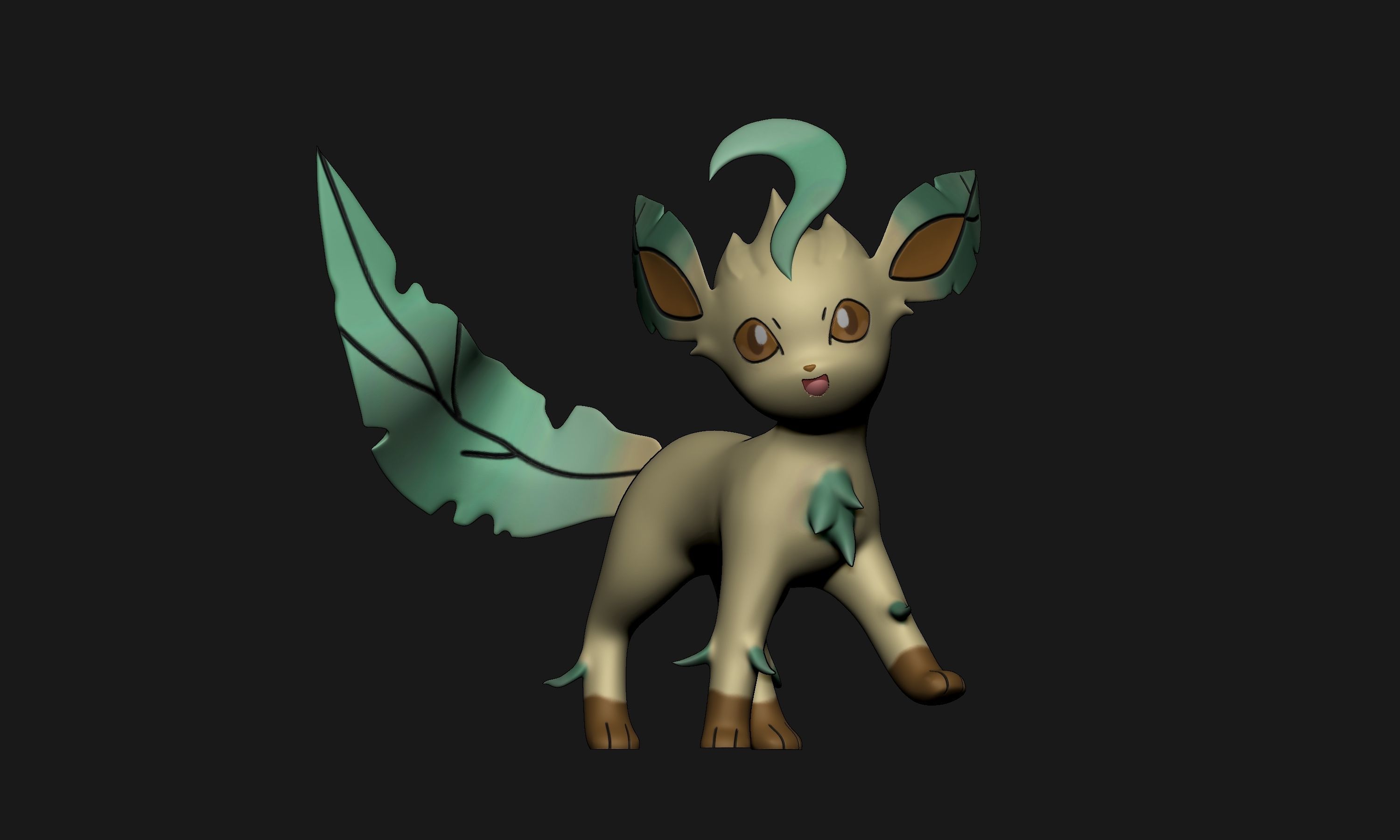 Pokemon - Leafeon New Version 3D model 3D printable | CGTrader