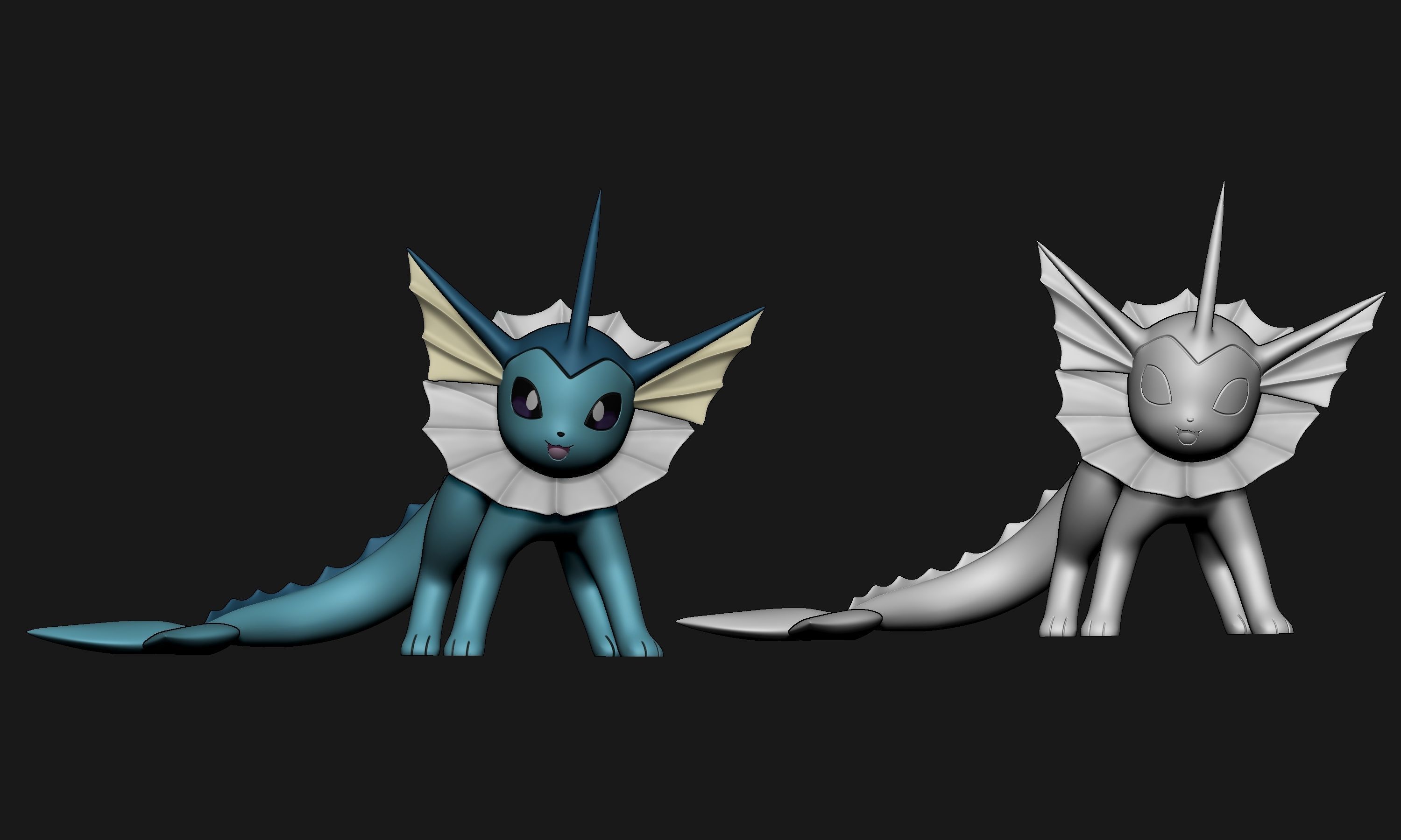 Pokemon - Vaporeon New Version 3D model 3D printable | CGTrader