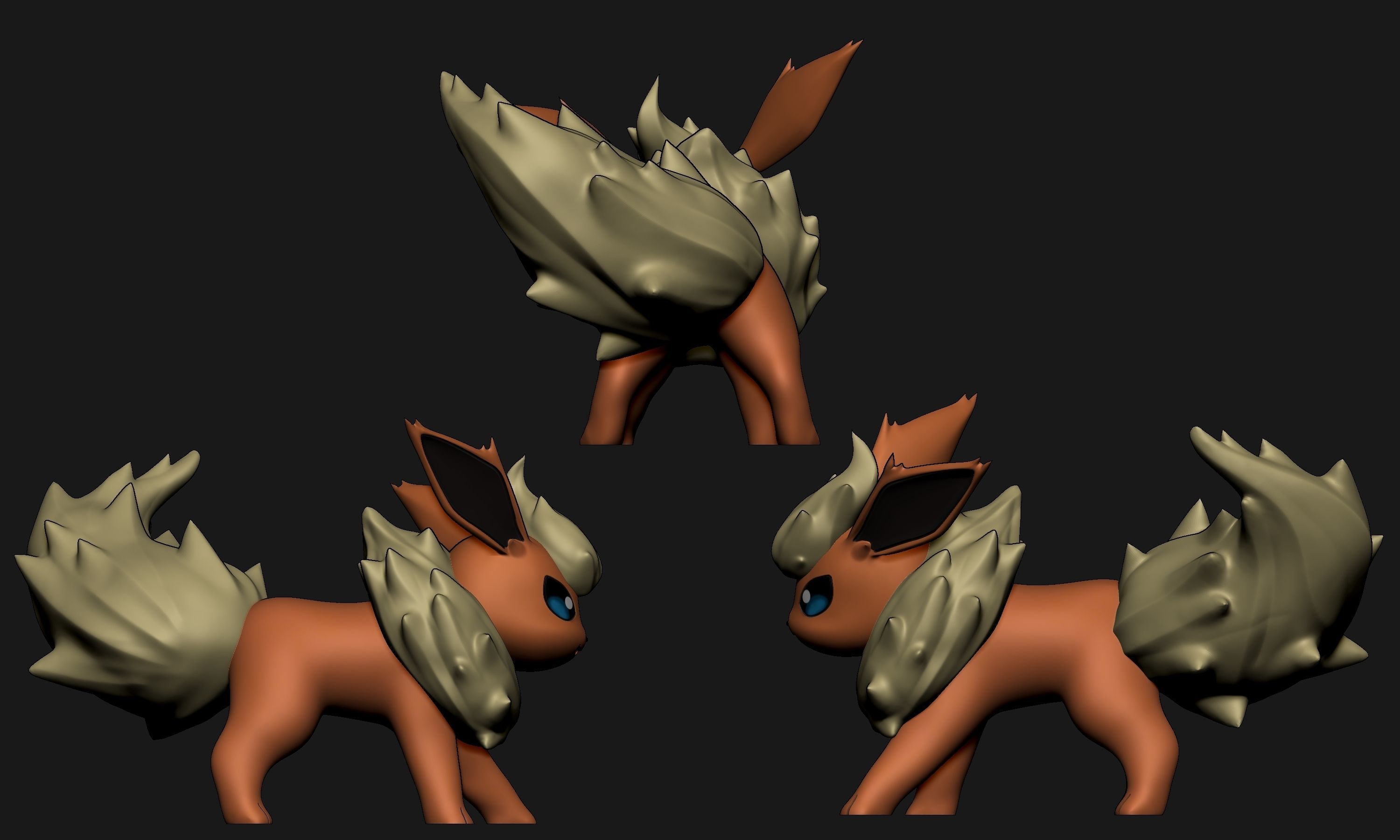 Pokemon - Flareon New Version 3D model 3D printable | CGTrader