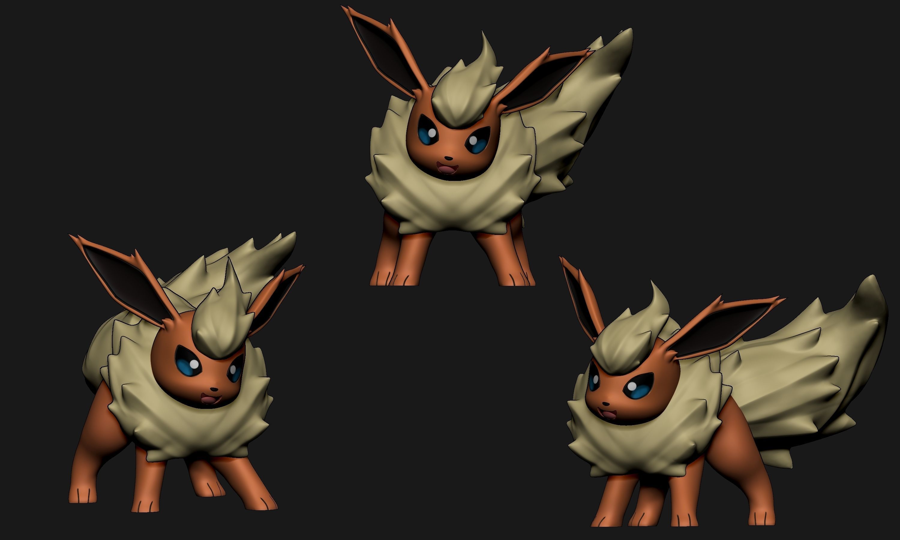 Pokemon - Flareon New Version 3D model 3D printable | CGTrader