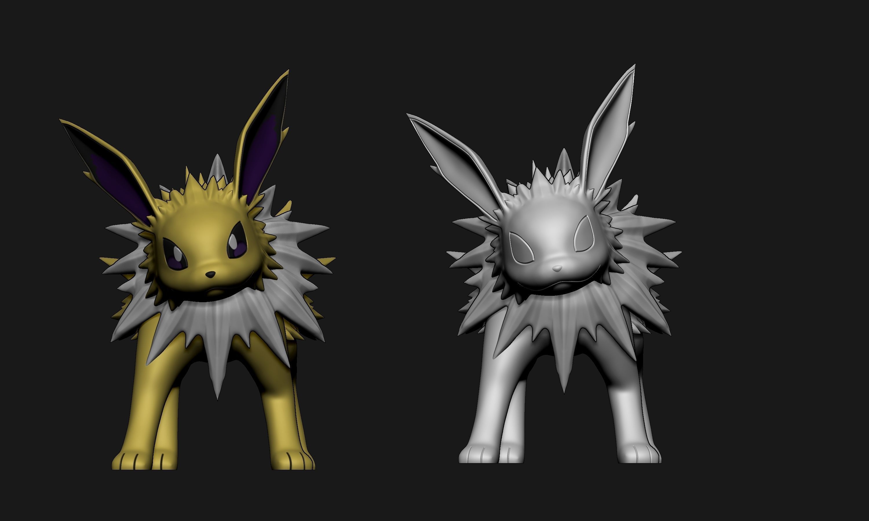 Pokemon - Jolteon New Version 3D model 3D printable | CGTrader