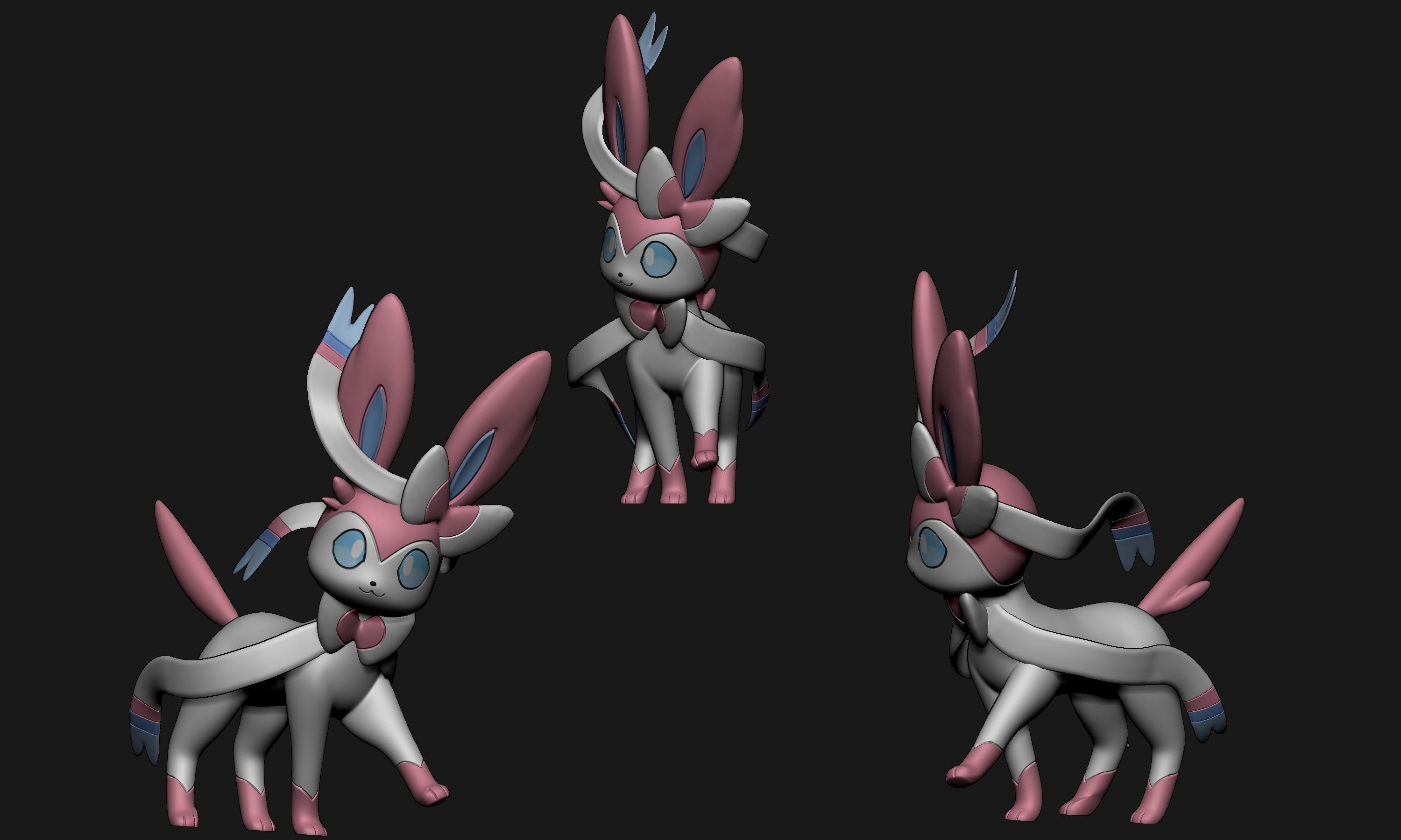 Pokemon - All Eeveelutions New Version 3D model 3D printable | CGTrader