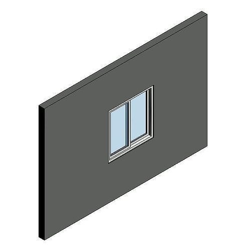 Double Panel Sliding Window 3D model | CGTrader