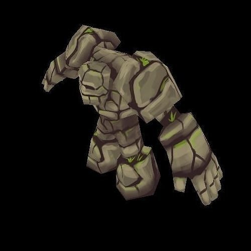 3D model Golem Hand Painted VR / AR / low-poly | CGTrader