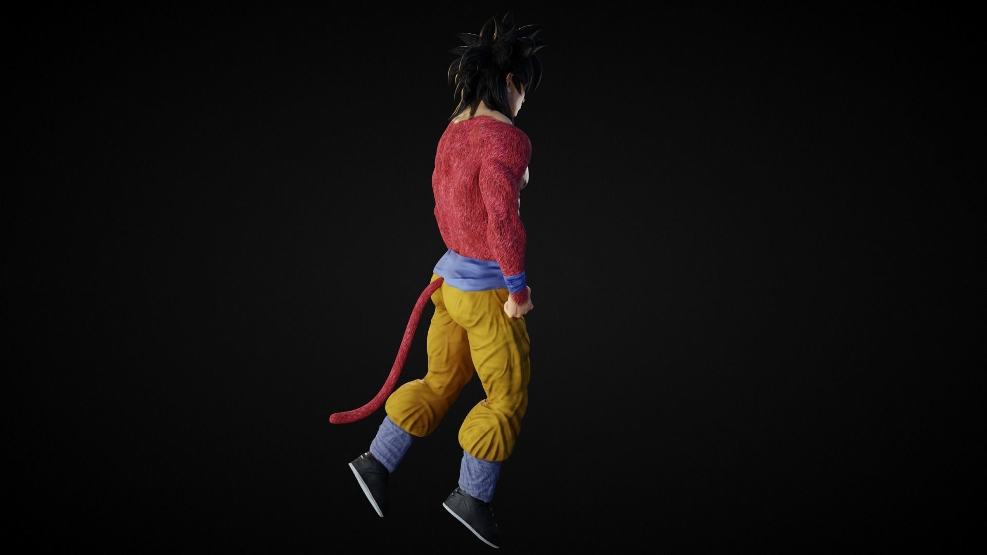 3D model Goku Super Saiyan 4 VR / AR / low-poly | CGTrader