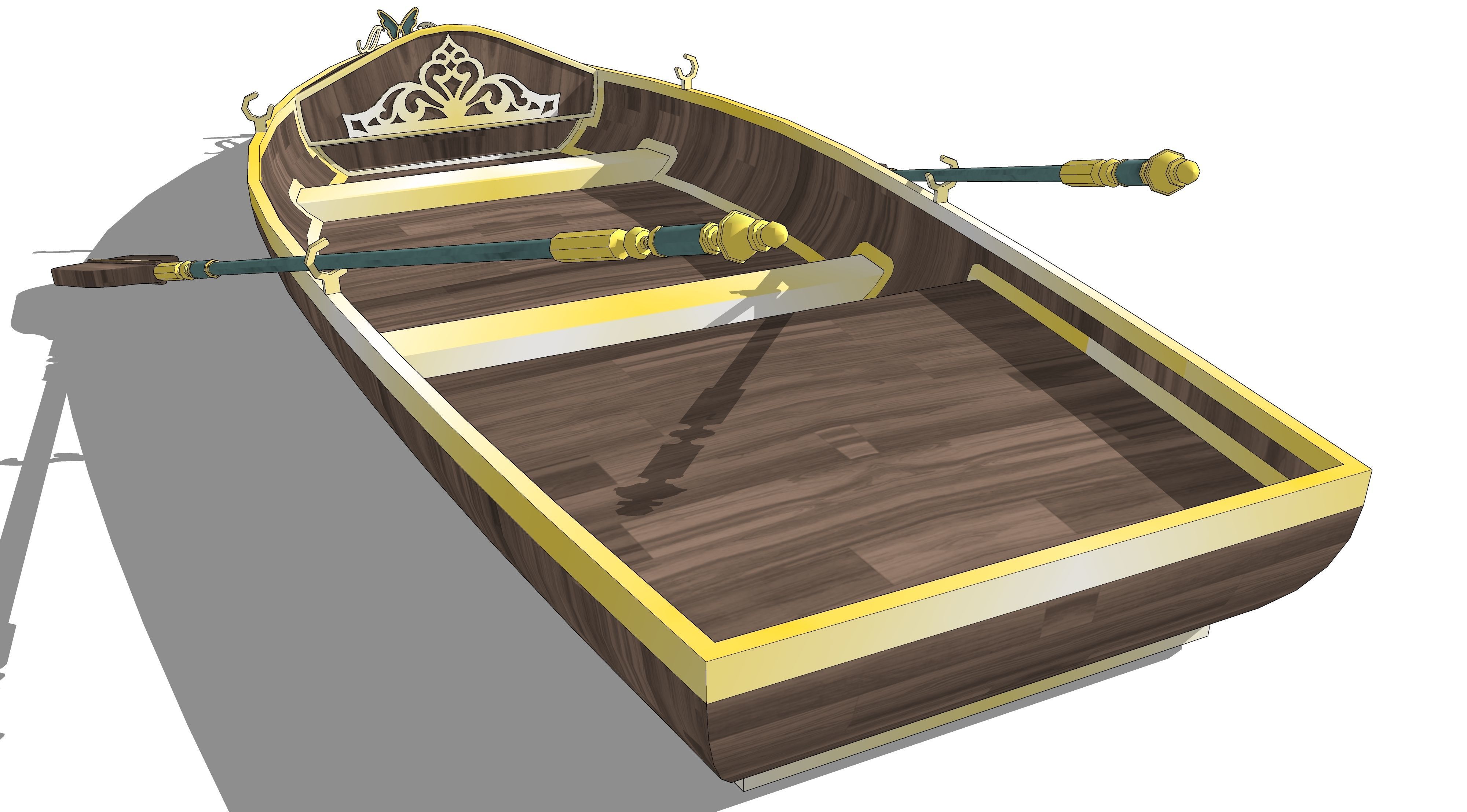 Fantasy lowpoly 3 Boats 3D model | CGTrader