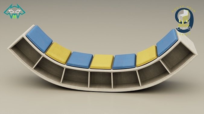 House Hold Series - 9 Book Chairs - Chair 5 3D model | CGTrader