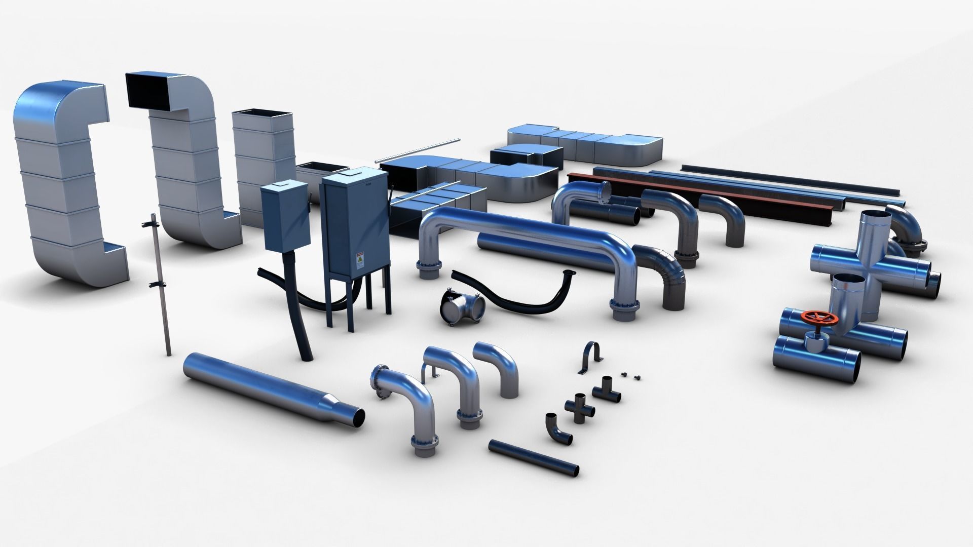 3D model Roof Pipe Tile VR / AR / low-poly | CGTrader