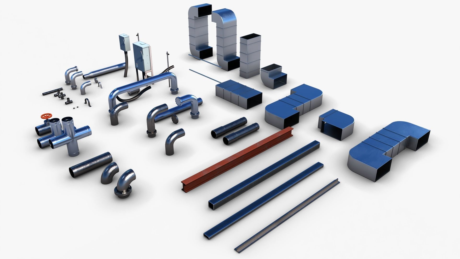 3D model Roof Pipe Tile VR / AR / low-poly | CGTrader