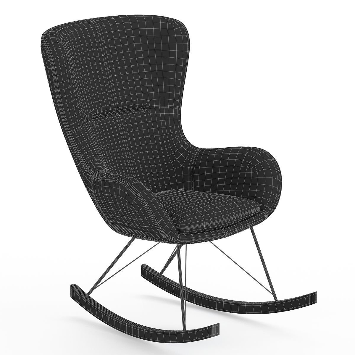 3D model Rocking Chair Oslo VR / AR / low-poly | CGTrader
