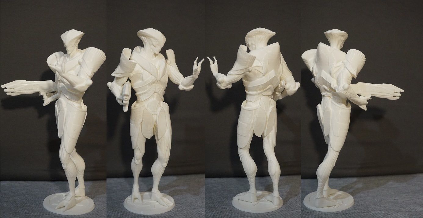 Mass Effect Javik Statue 3D model 3D printable | CGTrader