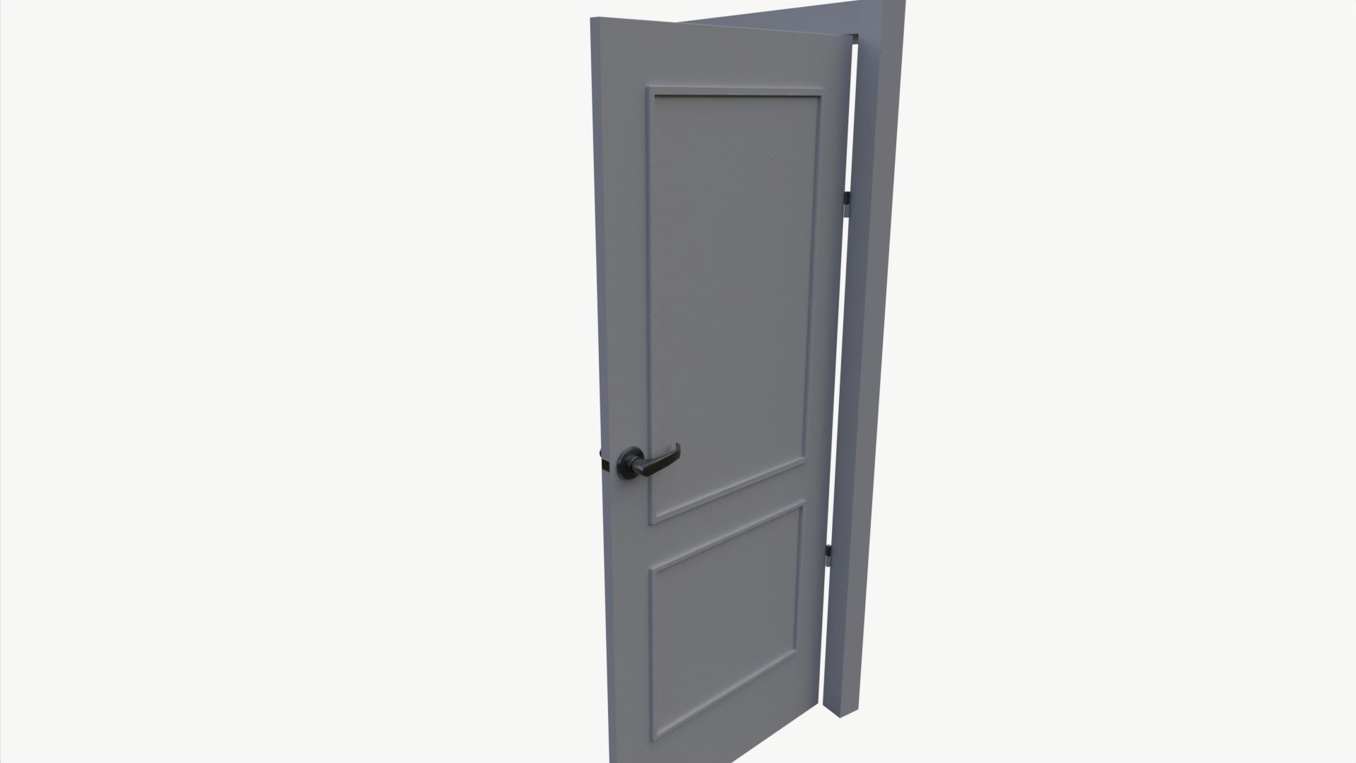 3D model Low Poly Door Ready to Animate VR / AR / low-poly | CGTrader