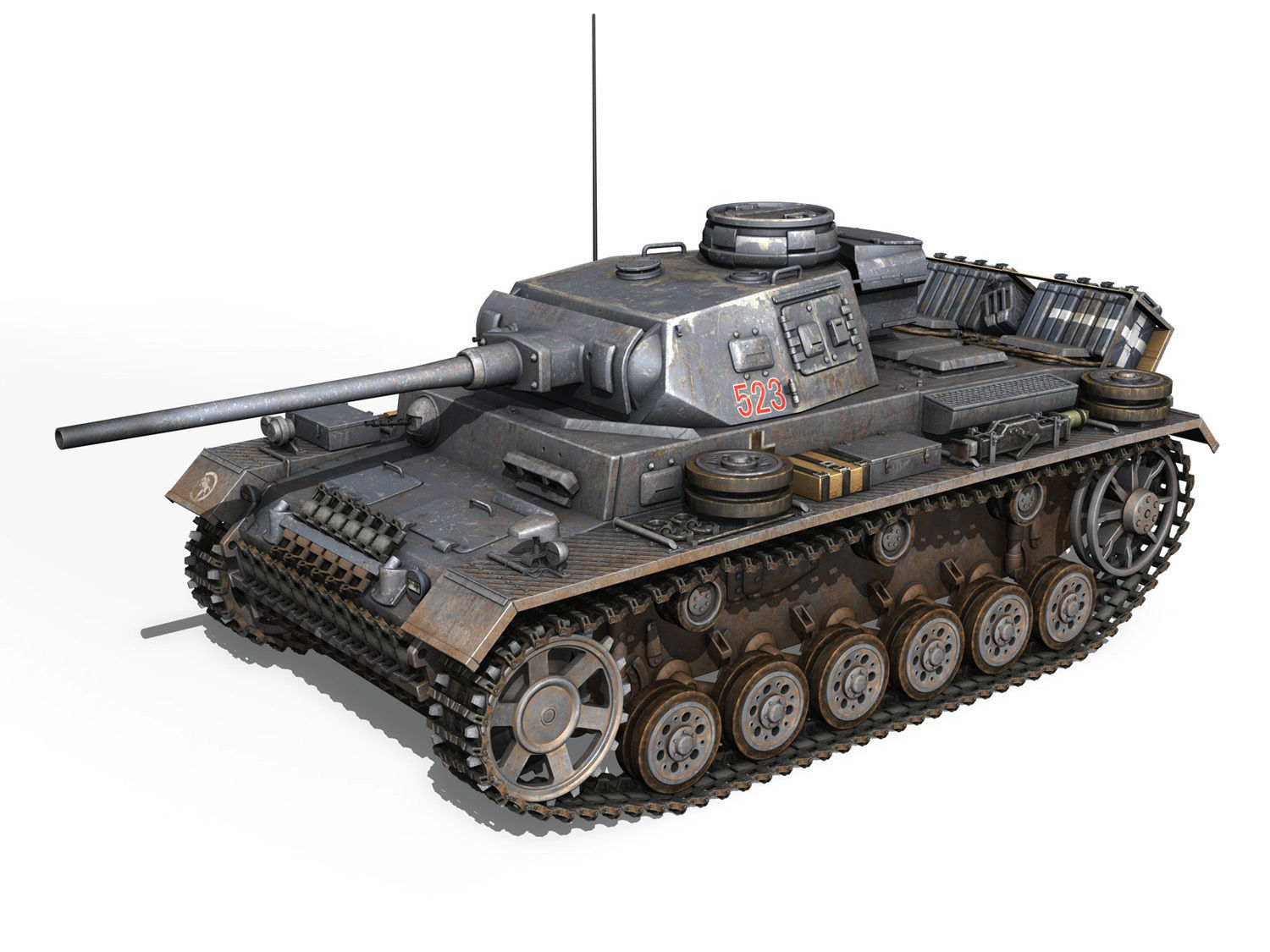 PzKpfw III - Ausf J - 523 3D model | CGTrader