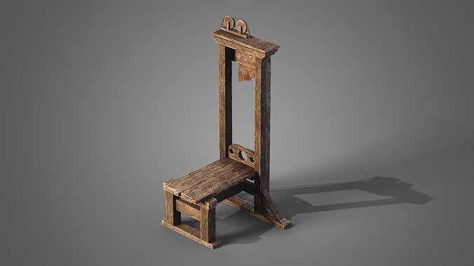 3D model Medieval guillotine VR / AR / low-poly | CGTrader