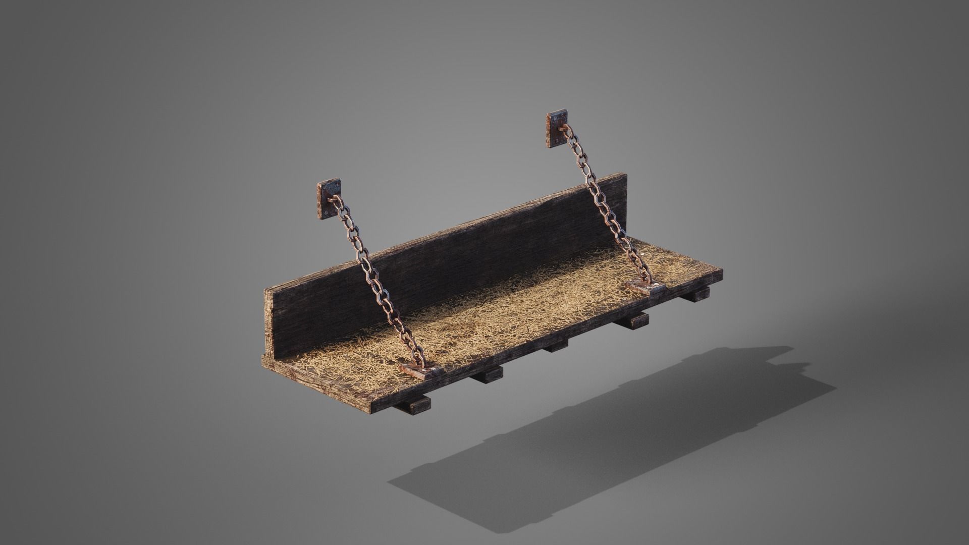 3D model Medieval prison bed VR / AR / low-poly | CGTrader