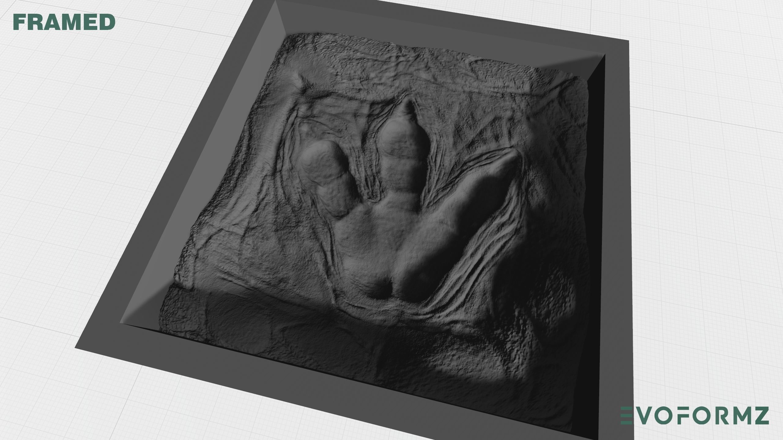 Tyrannosaurus Rex Footprint 3D model 3D printable | CGTrader