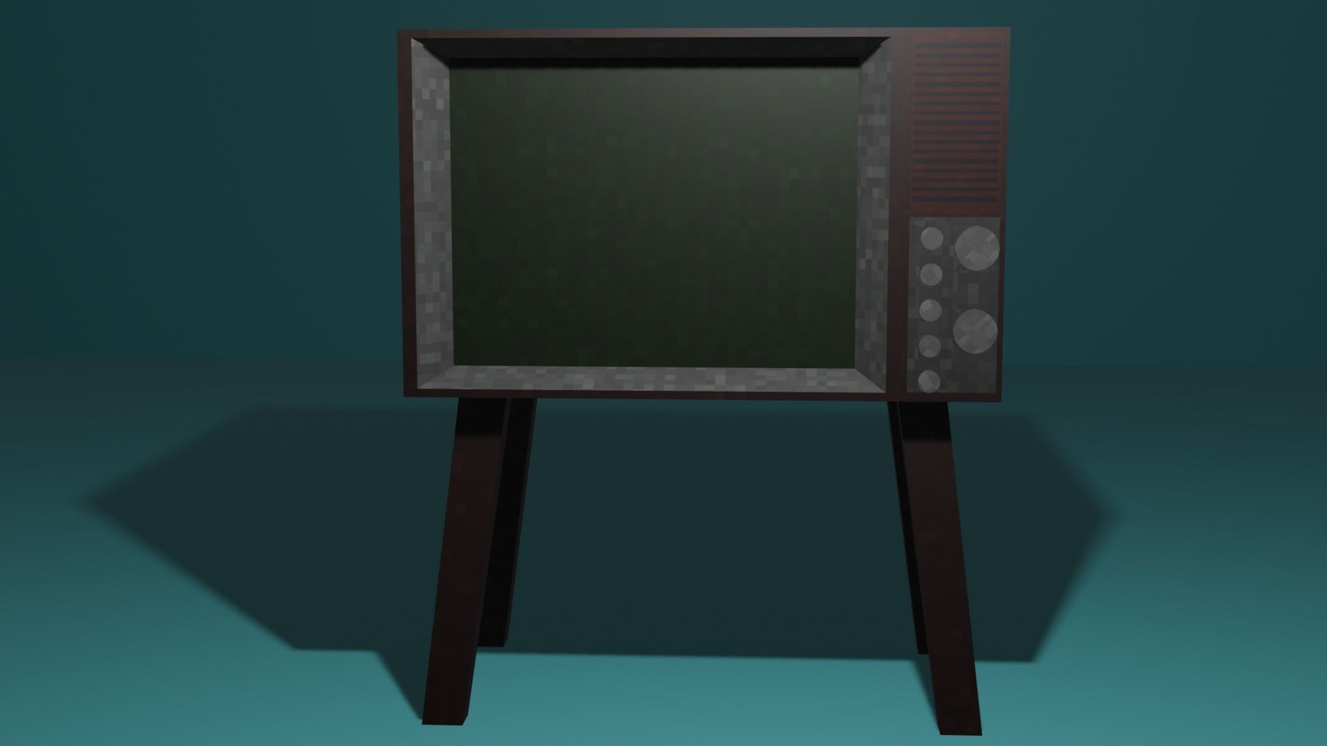 3D model TV Old Retro PS1 PSX style VR / AR / low-poly | CGTrader