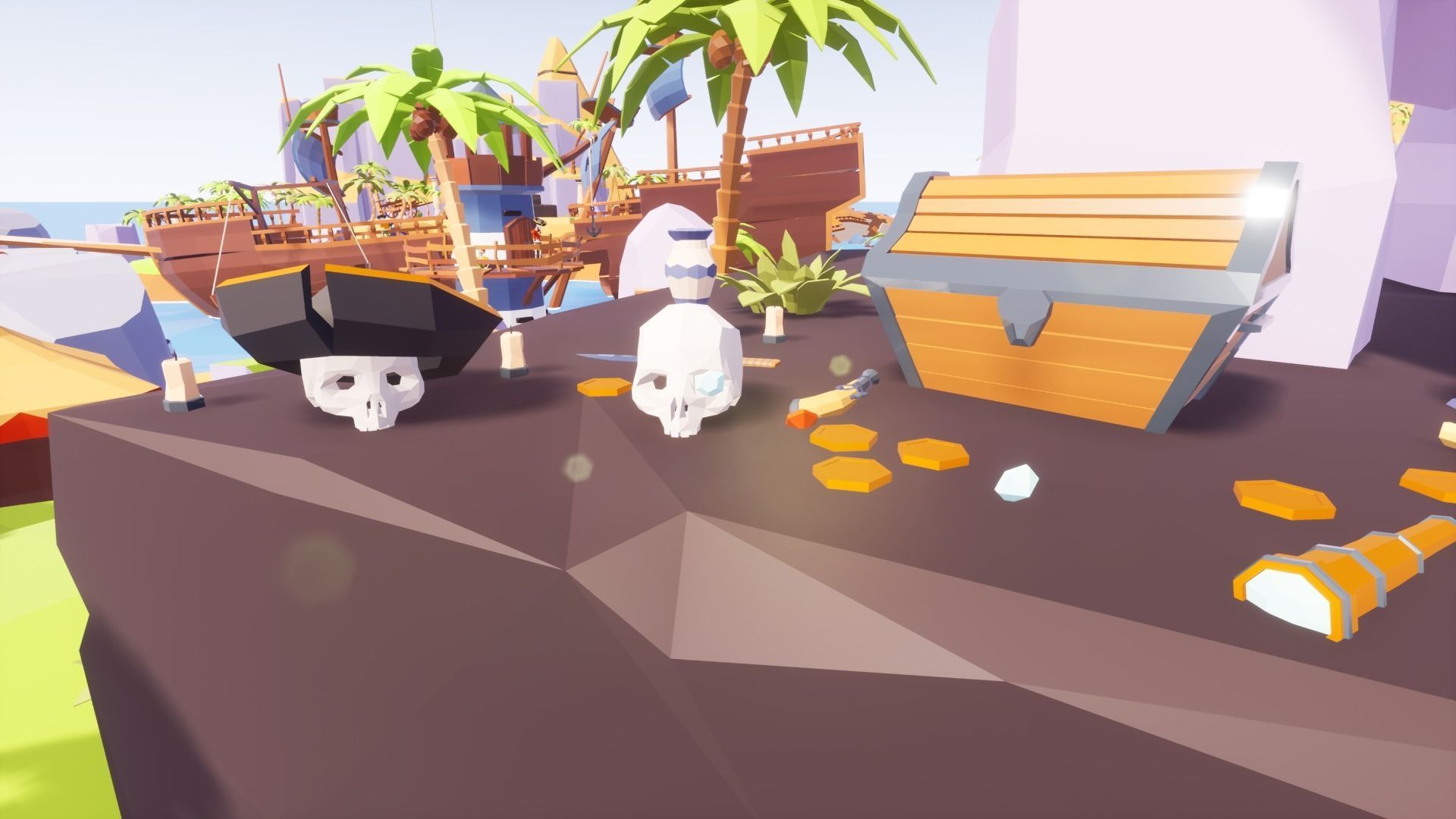 3D model Low Poly Tropical Island RG VR / AR / low-poly | CGTrader