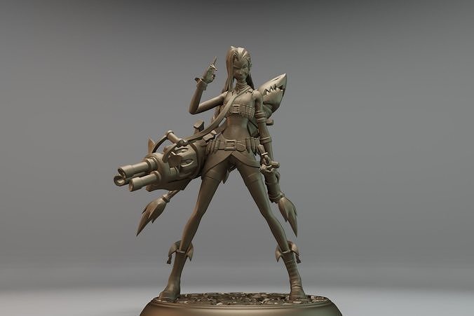 JINX - LEAGUE OF LEGENDS 3D model 3D printable | CGTrader