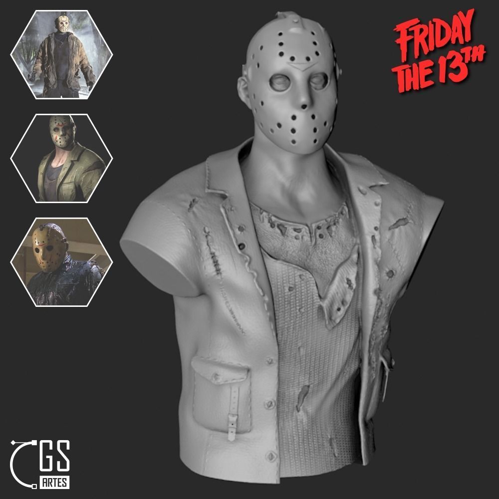 JASON VORHEES - BUST - FRIDAY THE 13TH 3D model 3D printable | CGTrader