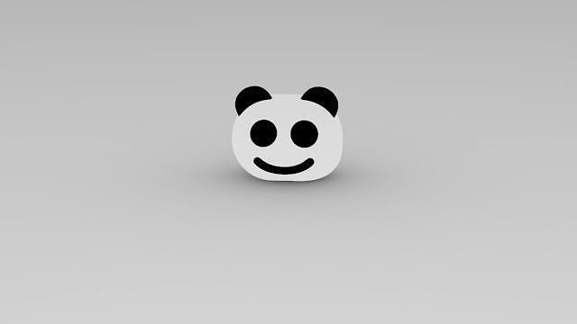 panda face 3D model 3D printable | CGTrader