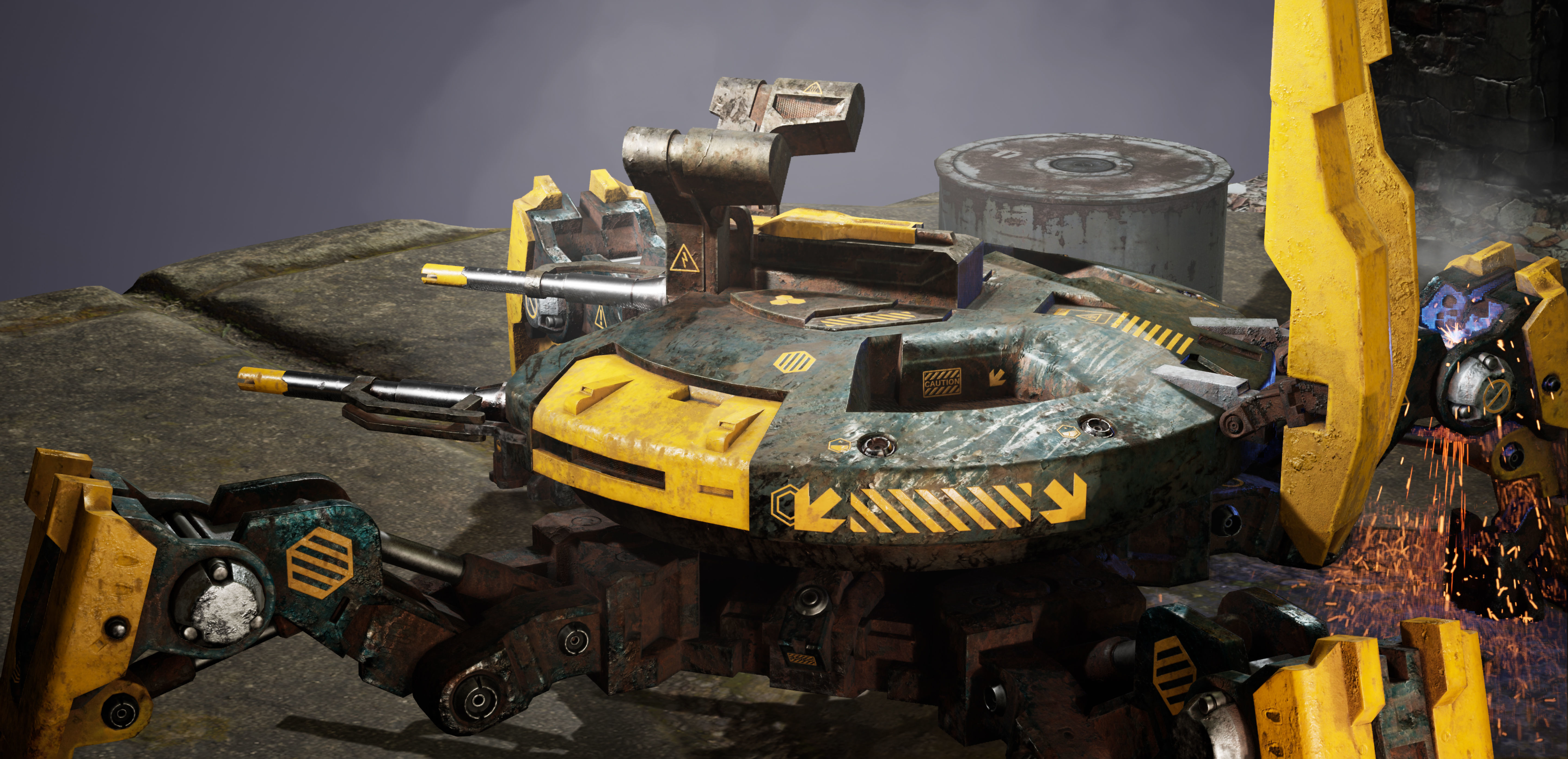 3D model Mecha-Drone robot VR / AR / low-poly | CGTrader