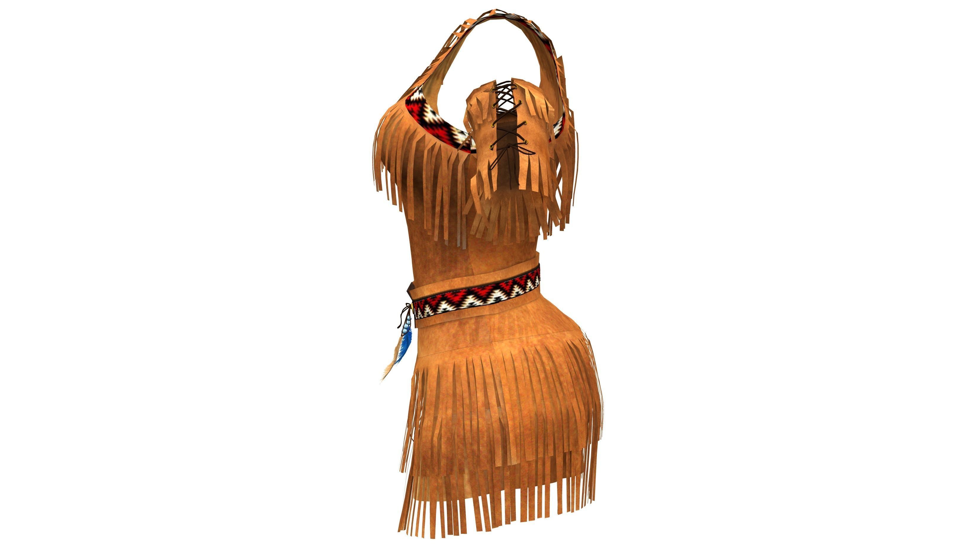 3D model Pow Wow Native American Costume VR / AR / low-poly | CGTrader