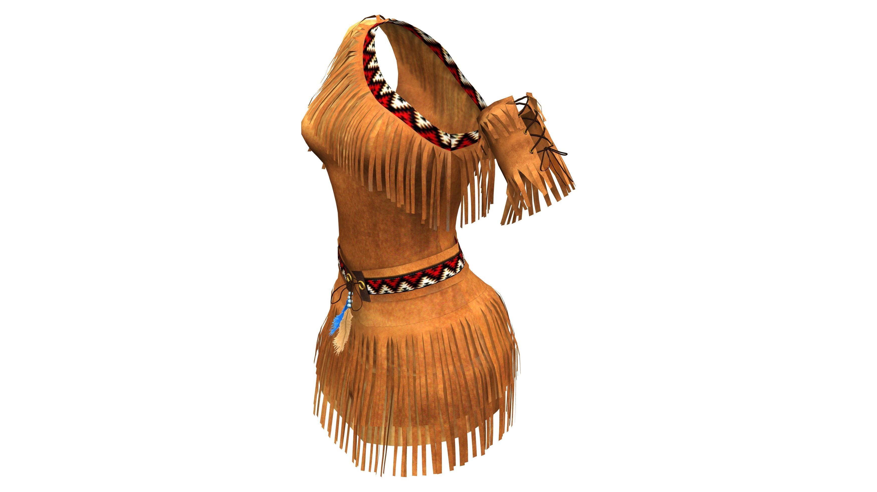 3D model Pow Wow Native American Costume VR / AR / low-poly | CGTrader