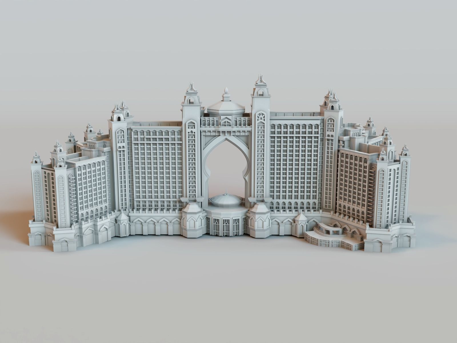 DUBAI skyline - landmarks collection 3D model 3D printable | CGTrader