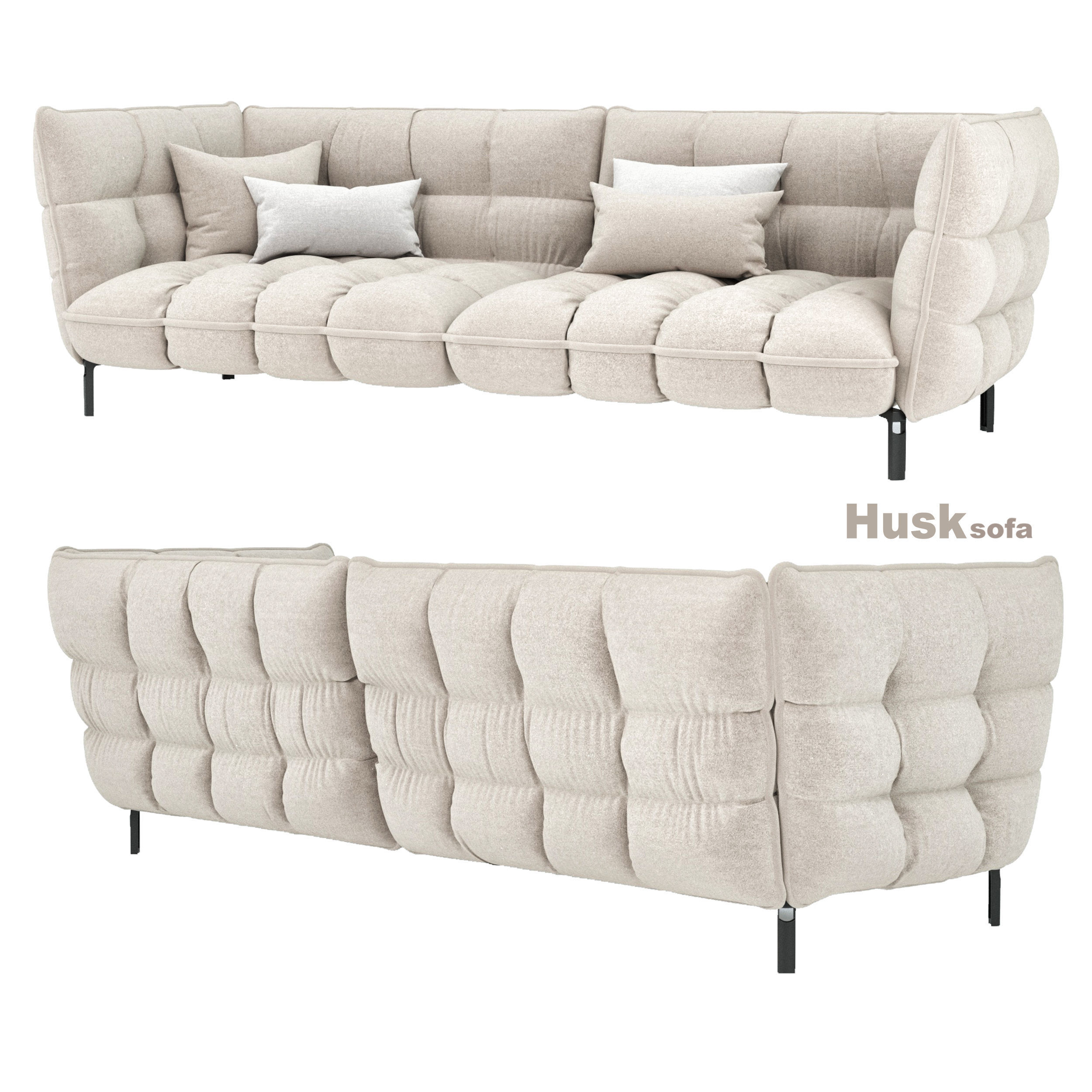 Husk sofa 3D model | CGTrader